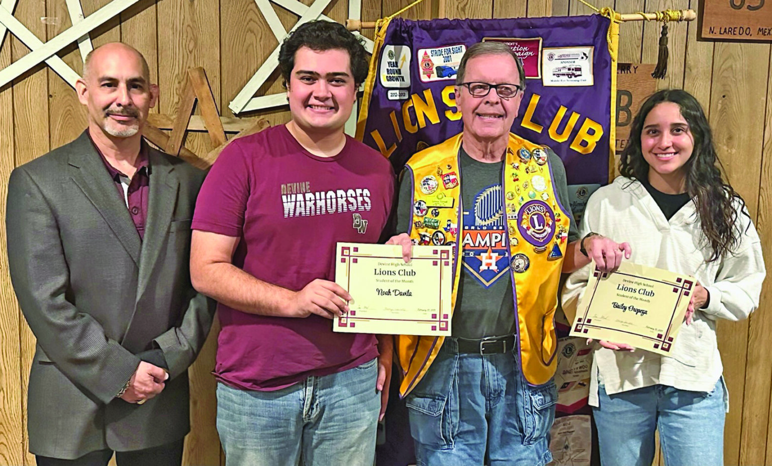 Devine Lion’s Club Students of the Month – The Devine News